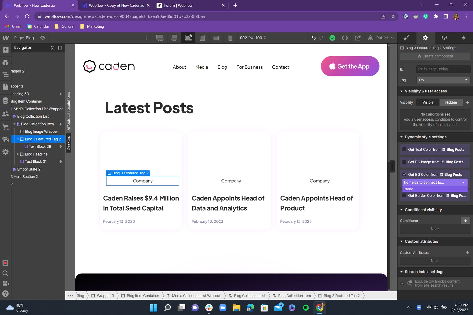 Referencing For CMS - Error! - CMS - Forum | Webflow