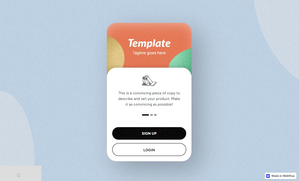 Mobile-first Signup and Login Forms (Cloneable) - Show & Tell - Forum | Webflow