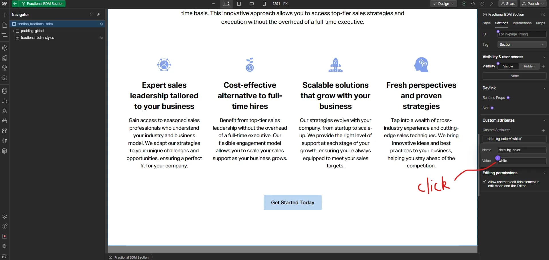 Change Background Color of Component Instance - Layout & Design - Forum | Webflow