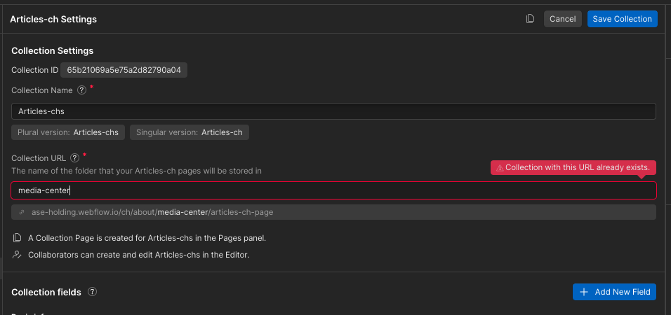 CMS collections in different parent folders, but their slugs can not be the same name? - CMS ...