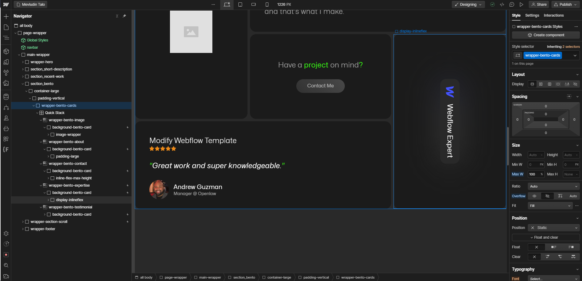 Can't get rid of Horizontal scroll with overflow hidden - General - Forum | Webflow