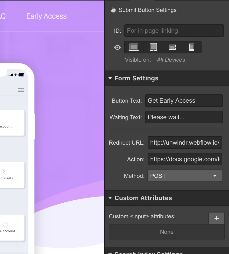 Google Forms Submission Redirect URL Help - Custom code - Forum | Webflow