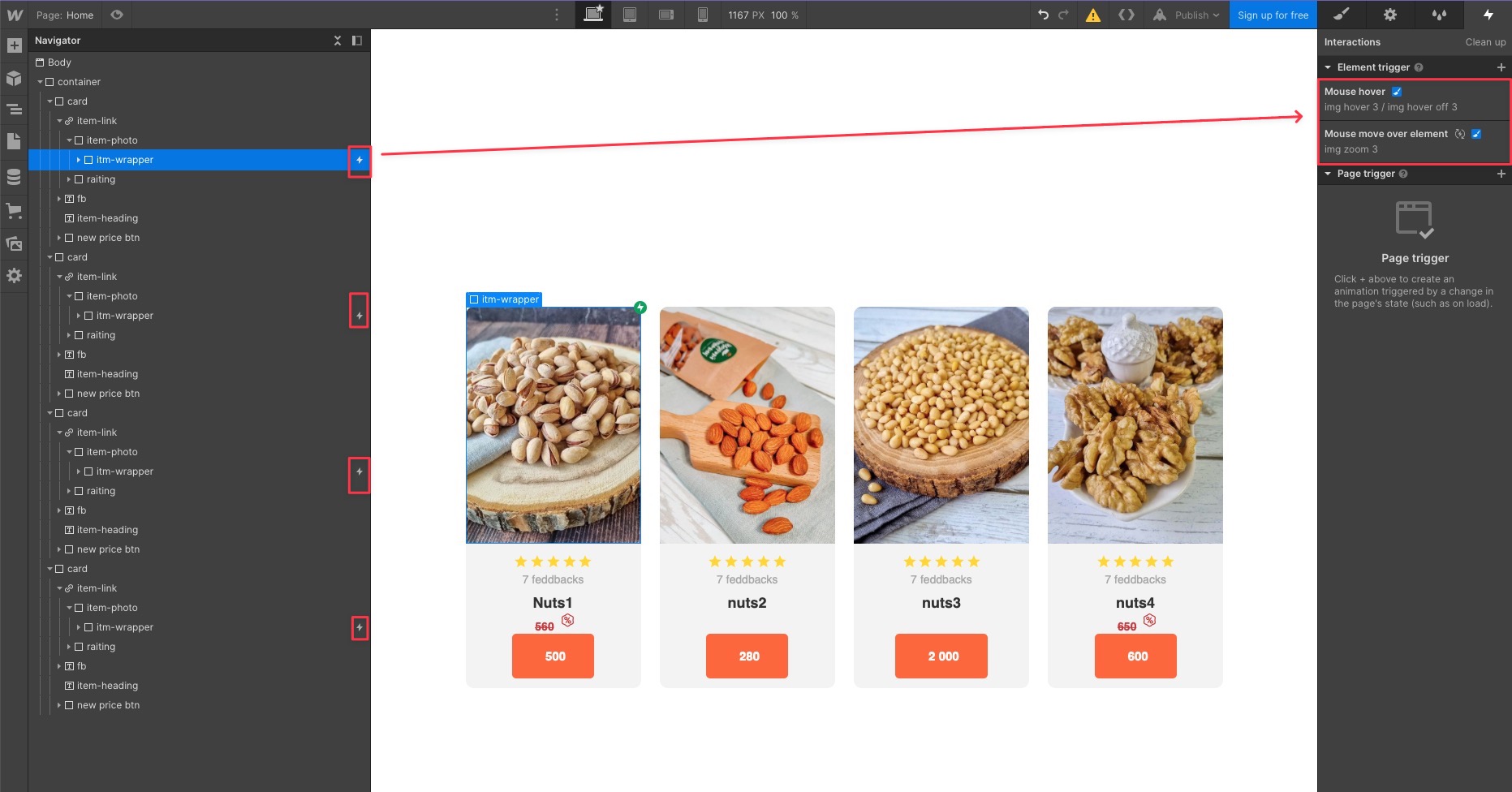 How to make intercation affect all cards with same classes - #2 by Stan - Animations ...