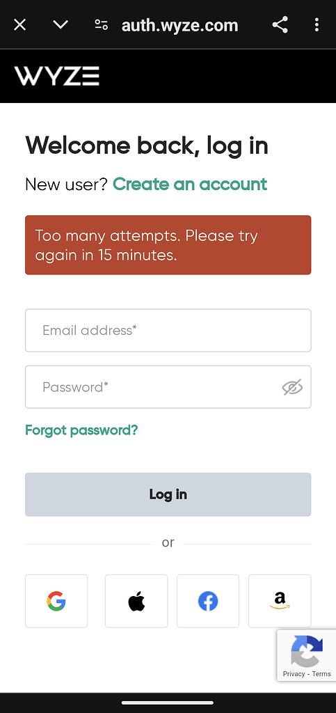 Account Login Issue - Wyze App - Wyze Forum