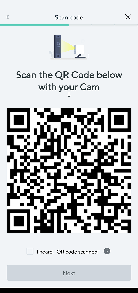 Unable to setup Cam v2 - Cannot scan QR code - Services & Integrations ...