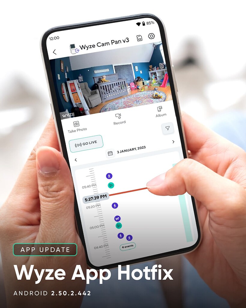 Wyze app Android hotfix - Released 4/5/2024 - Wyze News - Wyze Forum