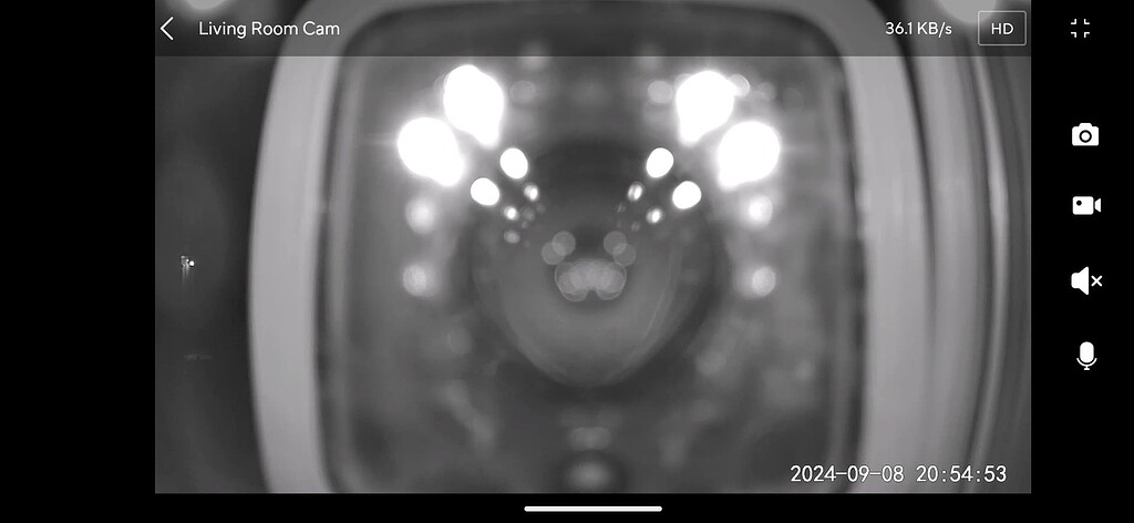 WyzeCam V3 bright flash and reflection - can't view years at night ...