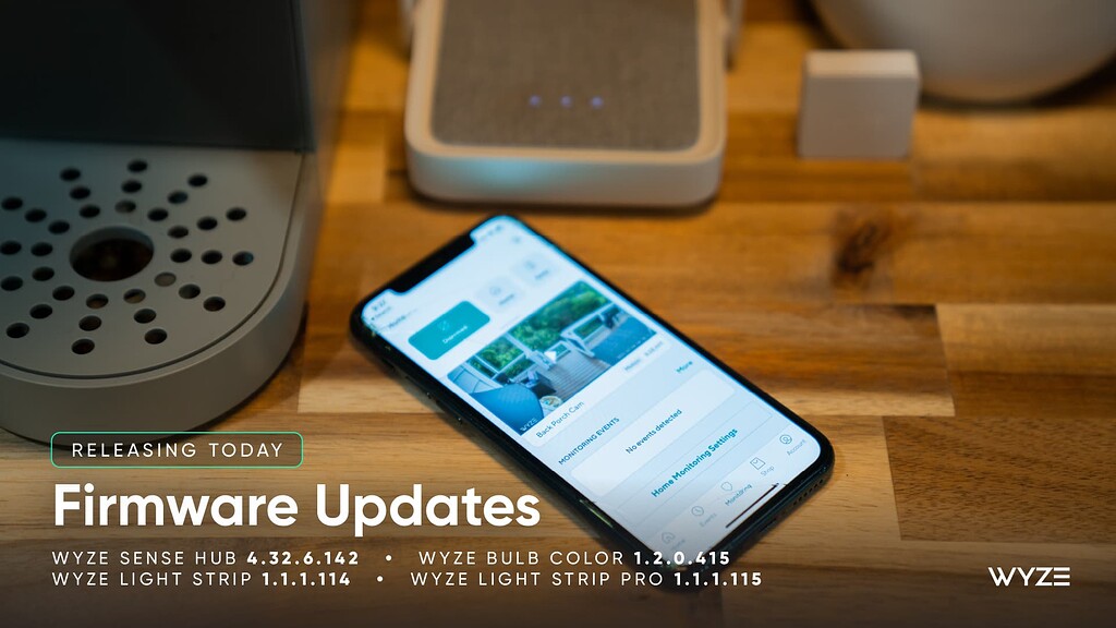 Wyze Sense Hub, Wyze Bulb Color, and Wyze Light Strip Firmware Released ...