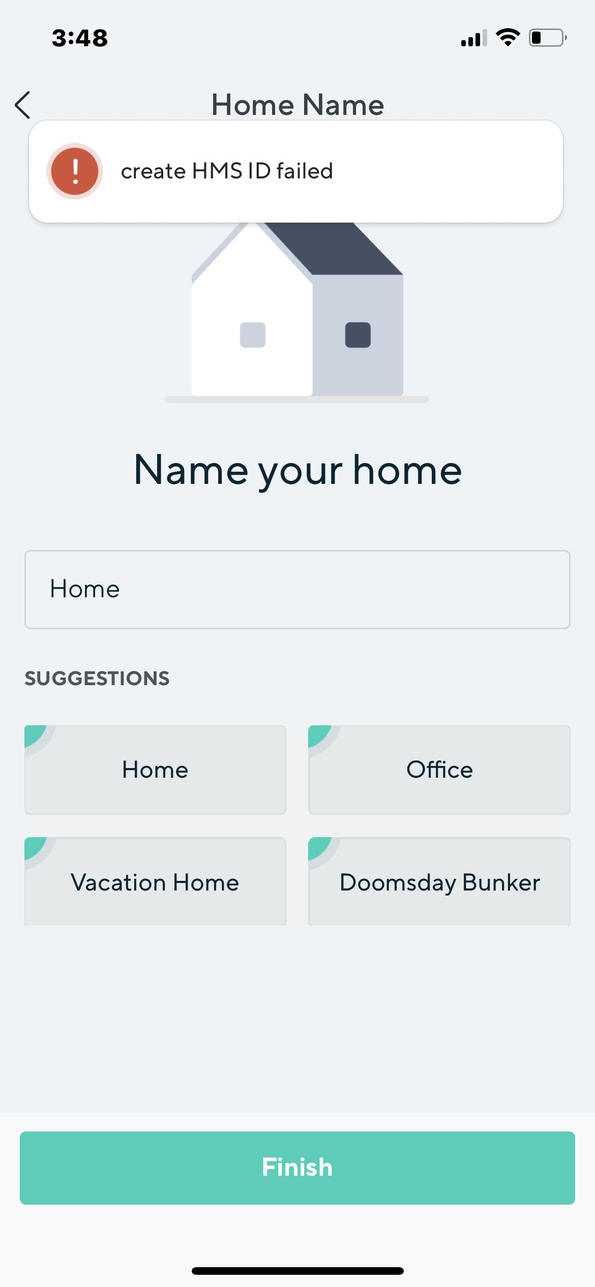 Initial setup of home monitoring bugs out HMS ID failed - Wyze App ...