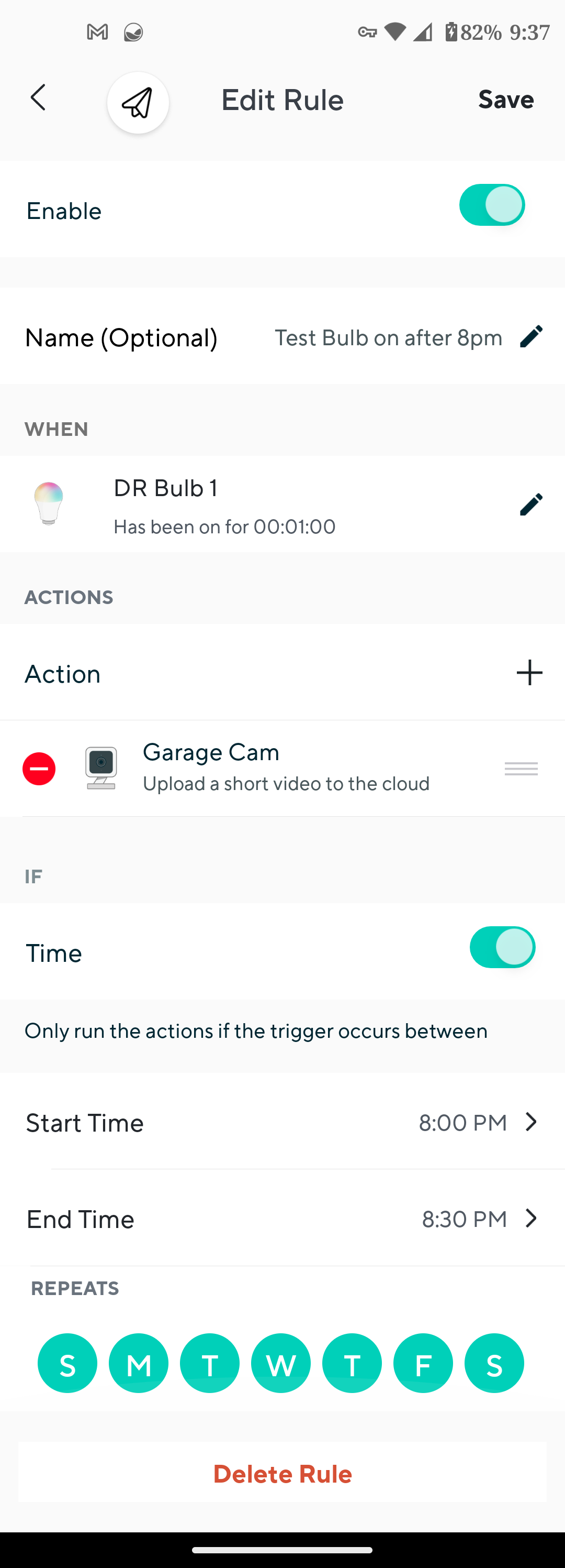 Timed Notification - Power & Lighting - Wyze Forum